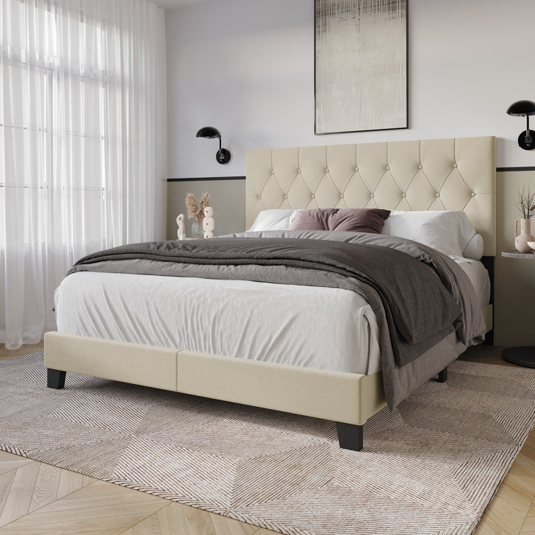 Lark Manor Ambrey Upholstered Standard Bed & Reviews | Wayfair