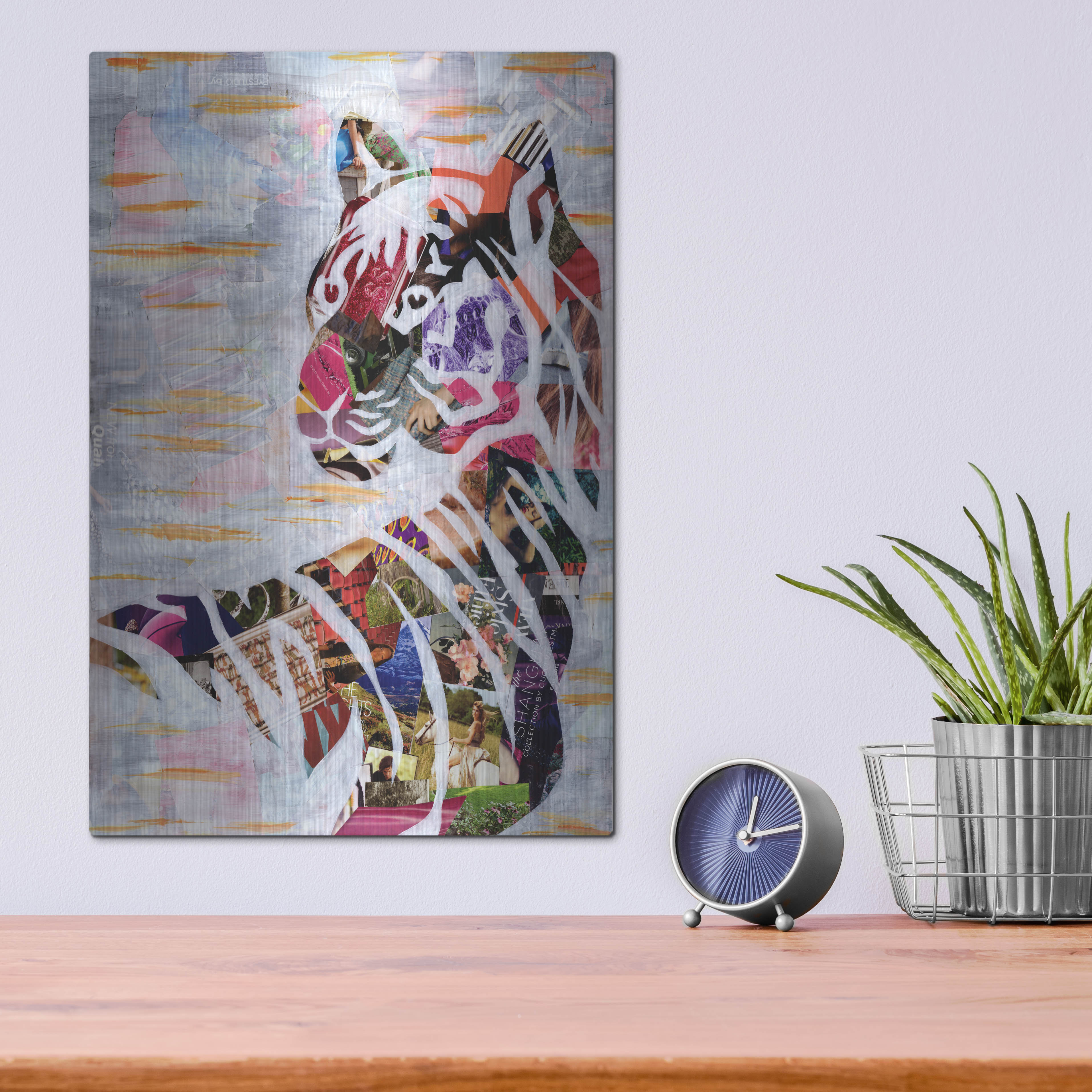 Bungalow Rose 'Tiger' by Artpoptart Metal Wall Art | Wayfair