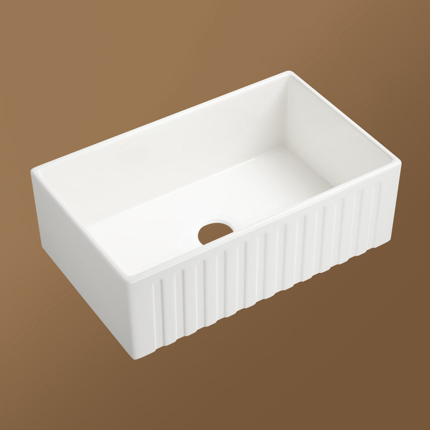 SMARTLET Single Bowl Ceramic Kitchen Sink | Wayfair