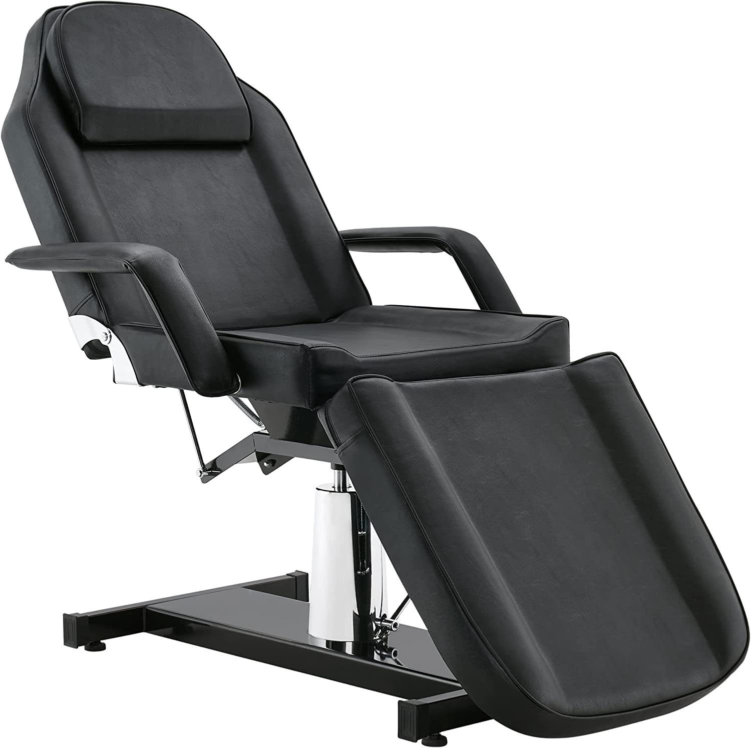 Inbox Zero Faux Leather Reclining Spa Tattoo Massage Swivel Chair with ...