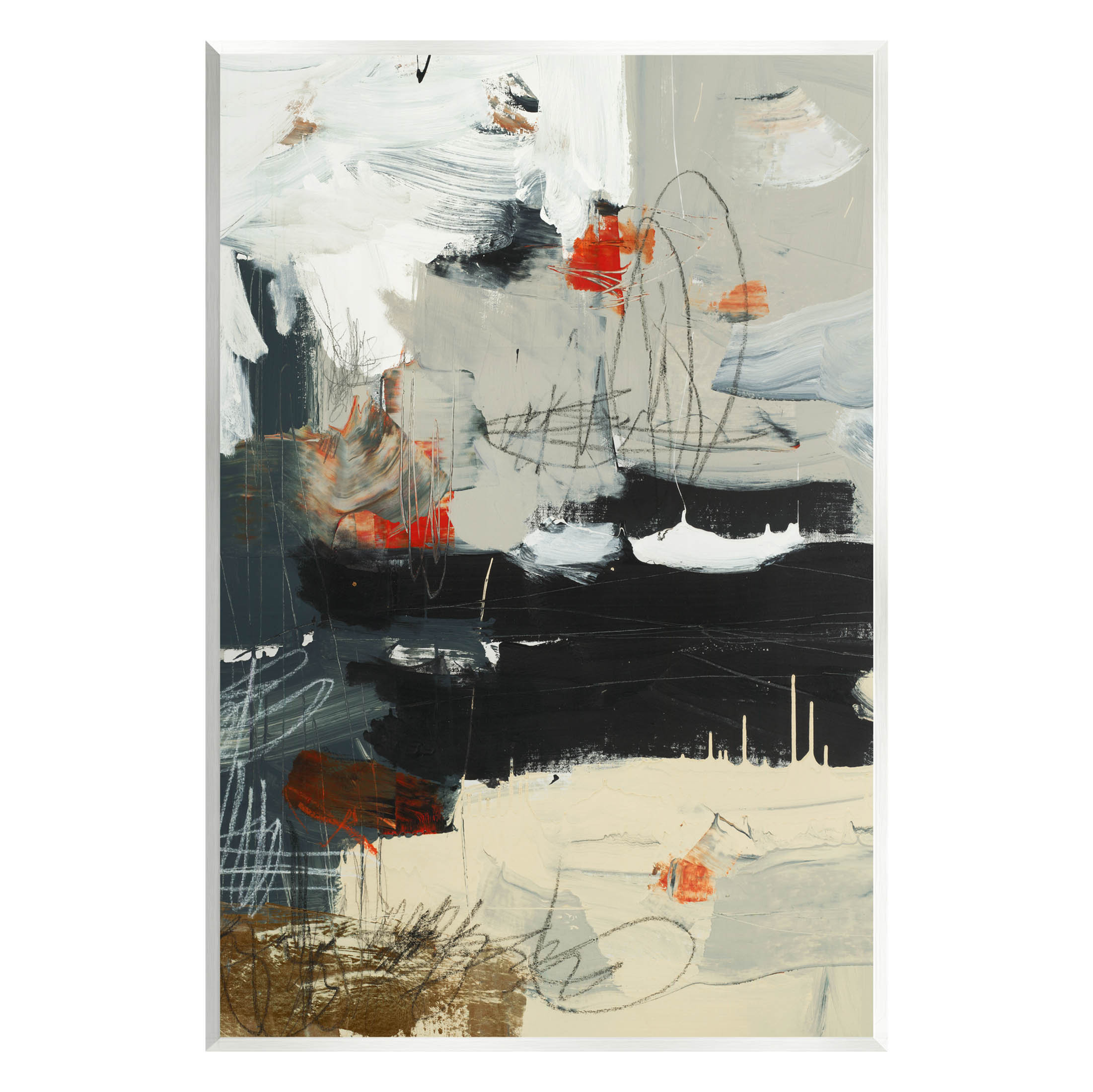 Stupell Industries Busy Abstract Brush Strokes Wall Plaque Art By Brent ...