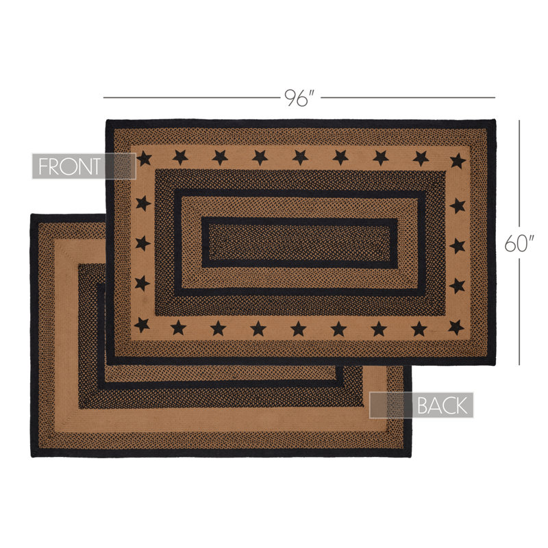 Union Rustic Kaluda Hand Braided Geometric Rug | Wayfair