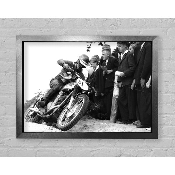 Bright Star Vintage Motorcross Crowd Number One - Single Picture Frame ...