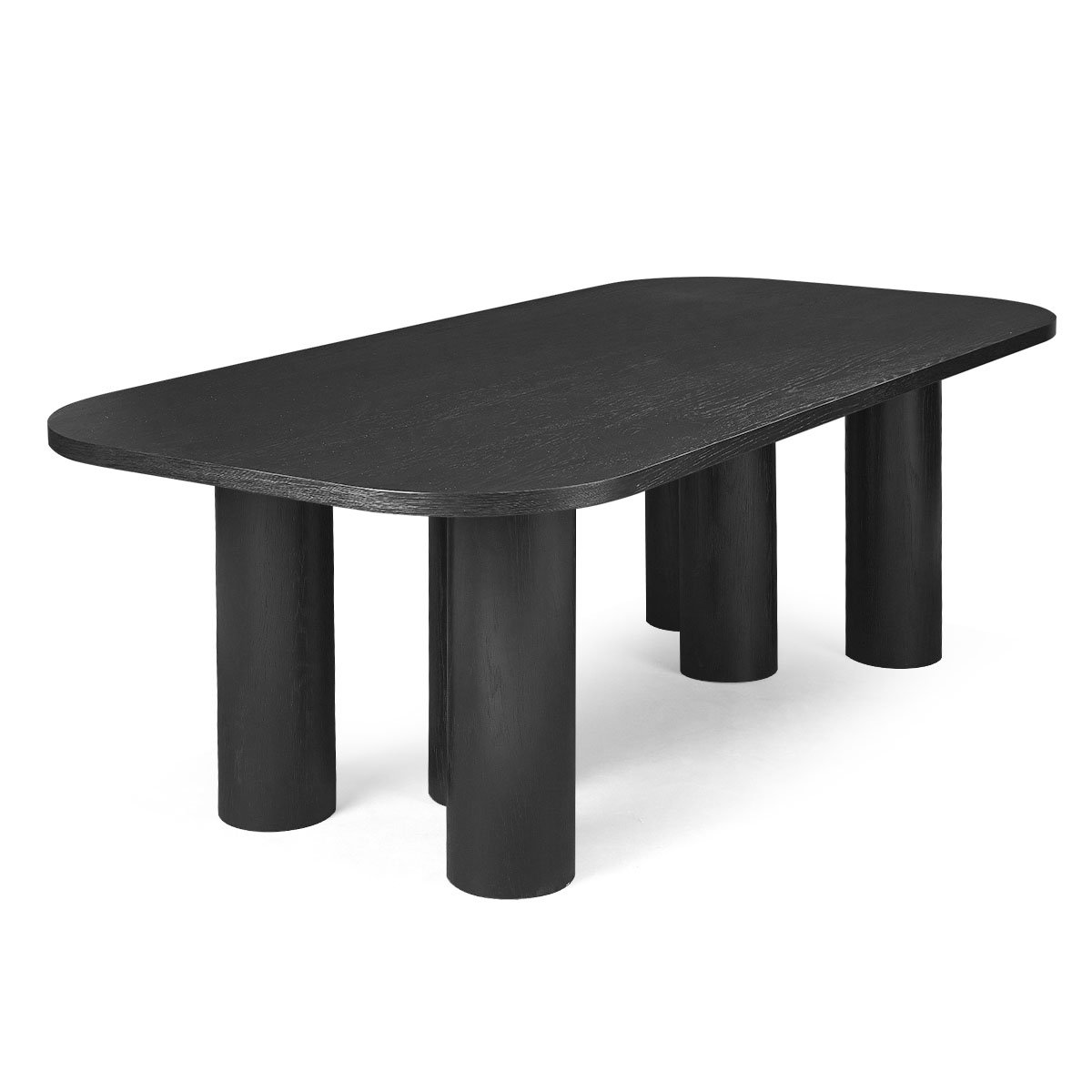 George Oliver 87" Oval Solid Oak Wood Pillar Leg Dining Table & Reviews ...