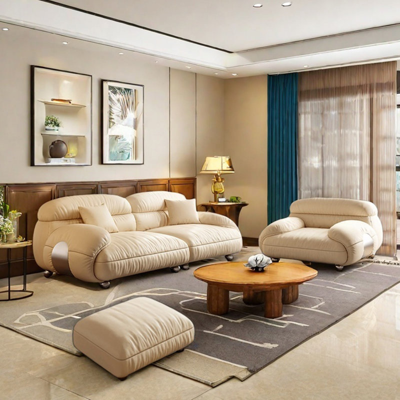 KANGLY Traditional Chinese style straight row sofa set | Wayfair