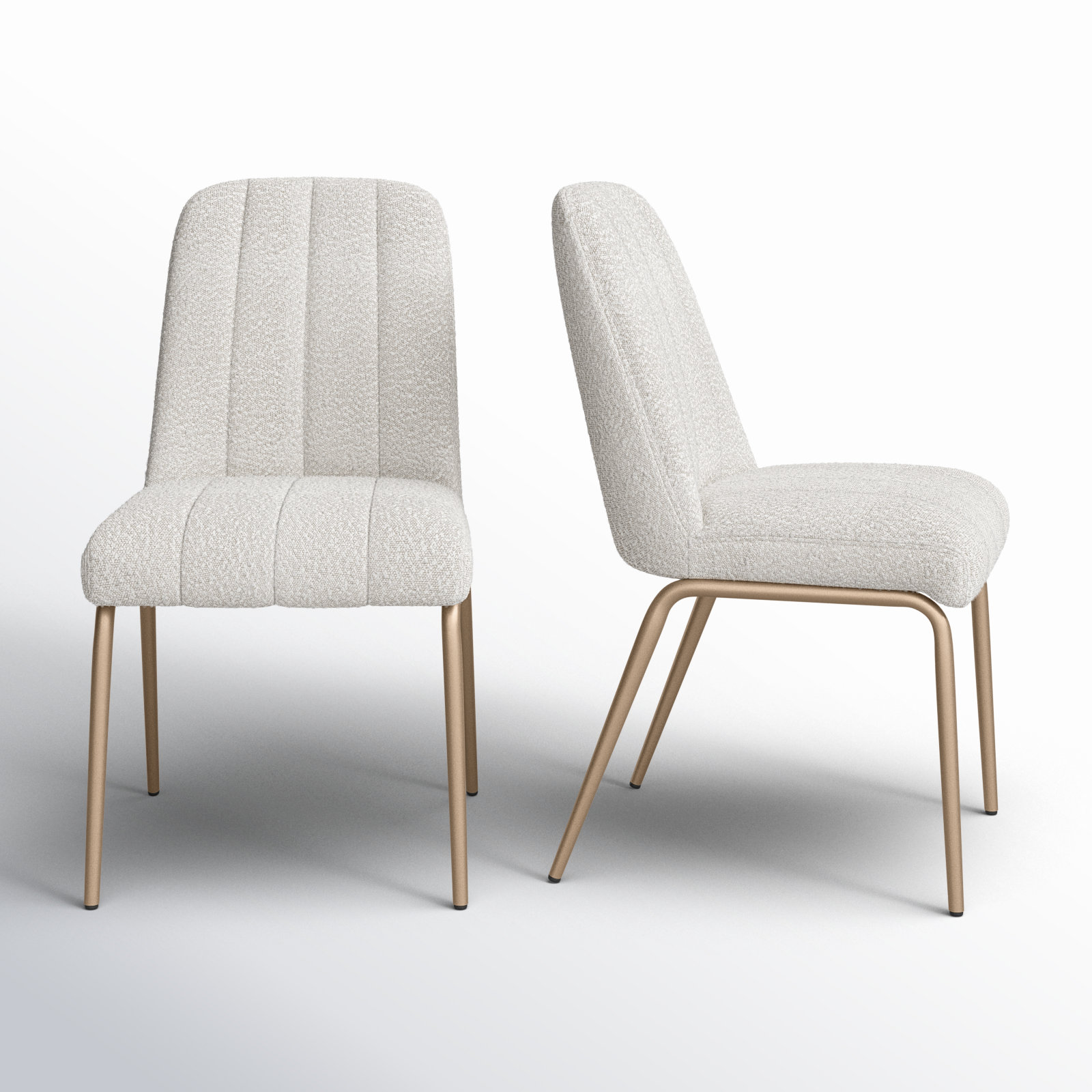 Joss & Main Pepperidge Linen Blend Metal Side Chair Dining Chair | Joss ...