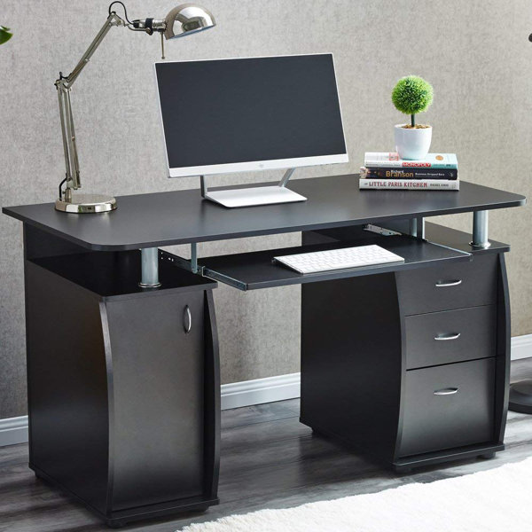 17 Stories Asmahan Deluxe Computer Desk & Reviews | Wayfair.co.uk