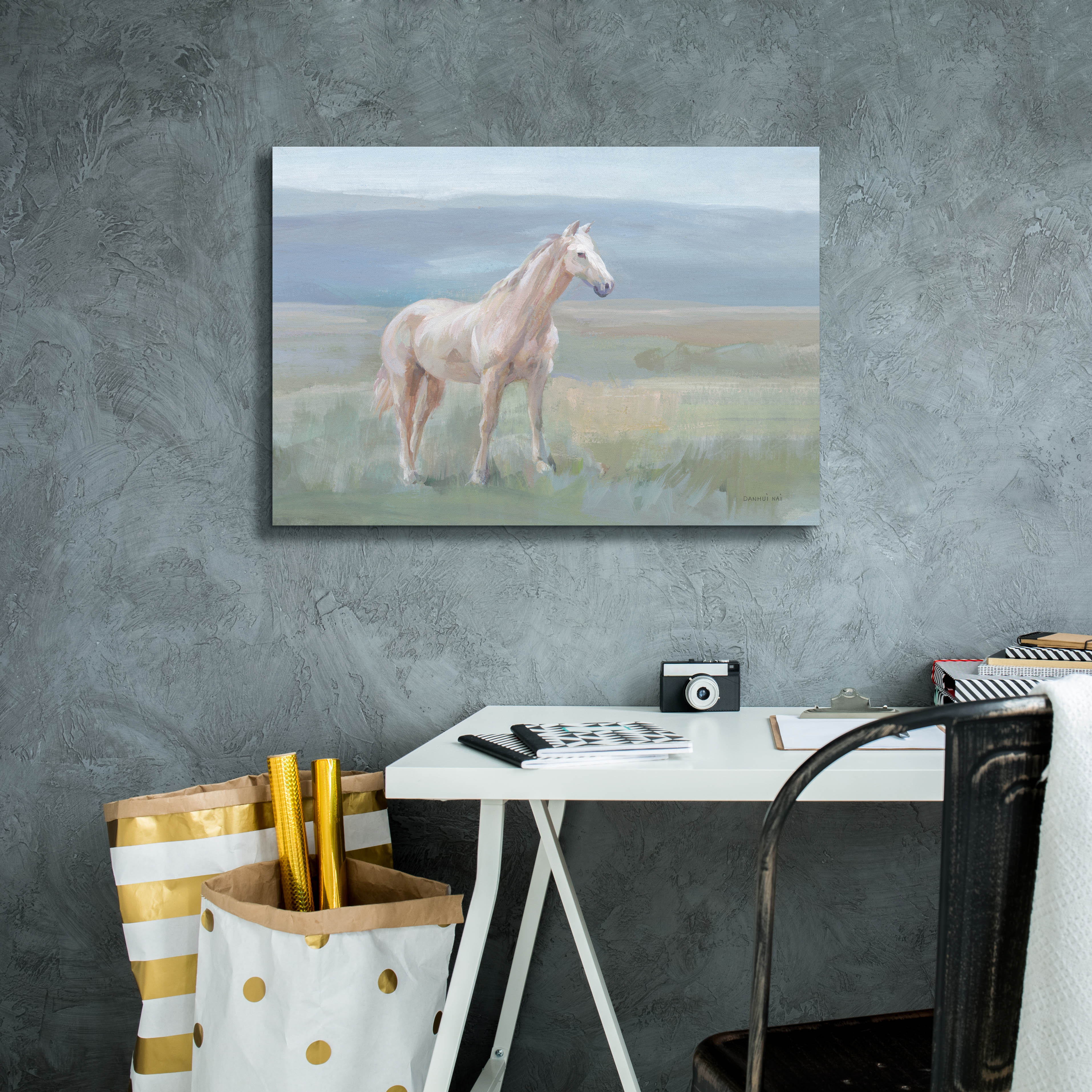 Foundry Select 'Mountain Mare Landscape' by Danhui Nai Canvas Wall Art ...