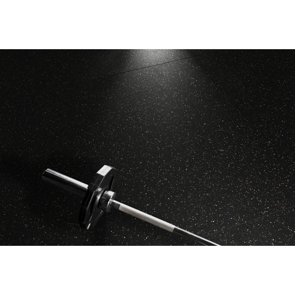 Genaflex Rubber Gym Flooring Roll, 8mm Thick - 4' x 20' | Wayfair