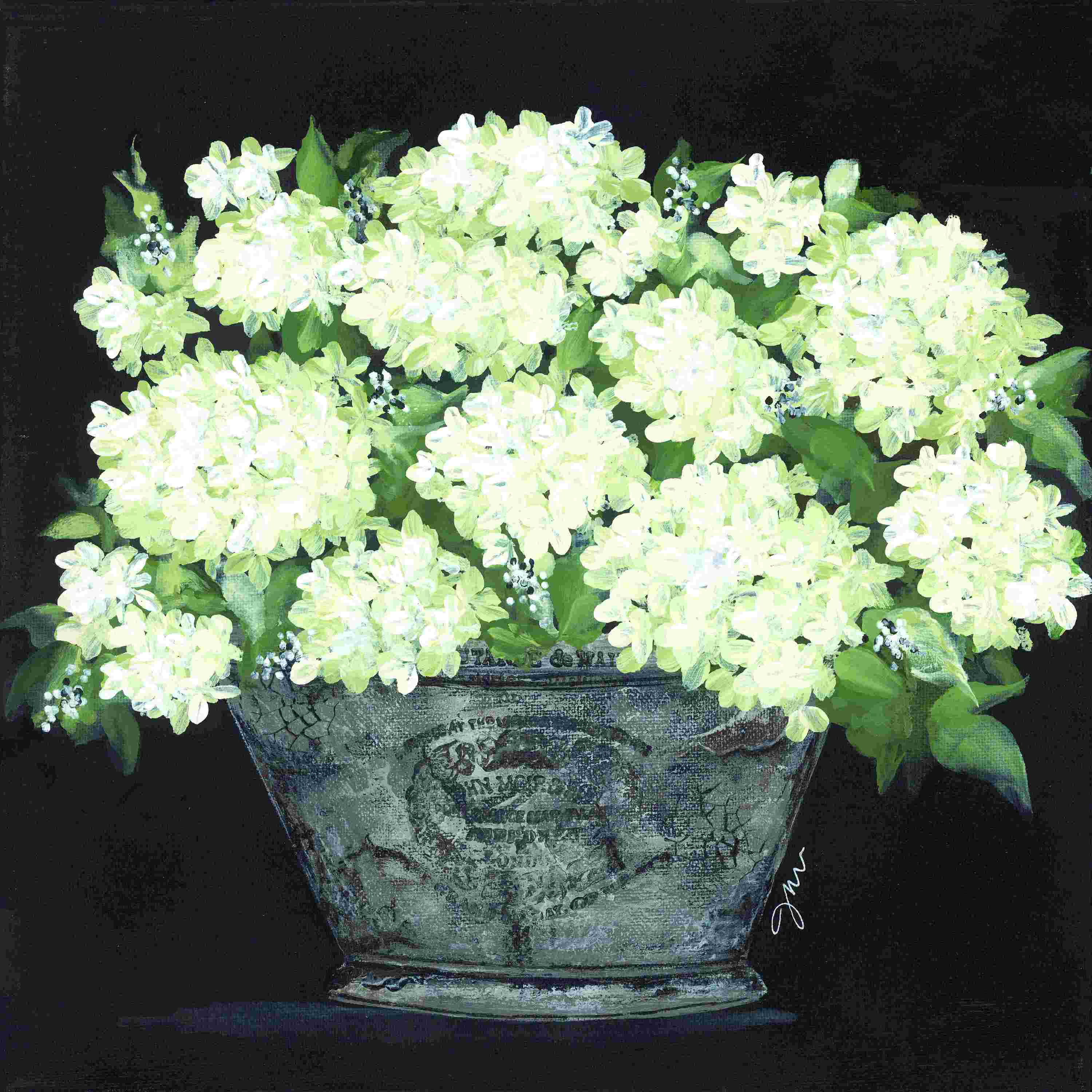 Rosalind Wheeler Snowball Hydrangea Pail - Wayfair Canada
