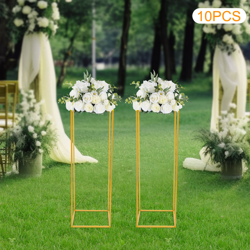 YXSUN 31.49Inch 10PCS Metal Flower Stand For Wedding Or Parties | Wayfair