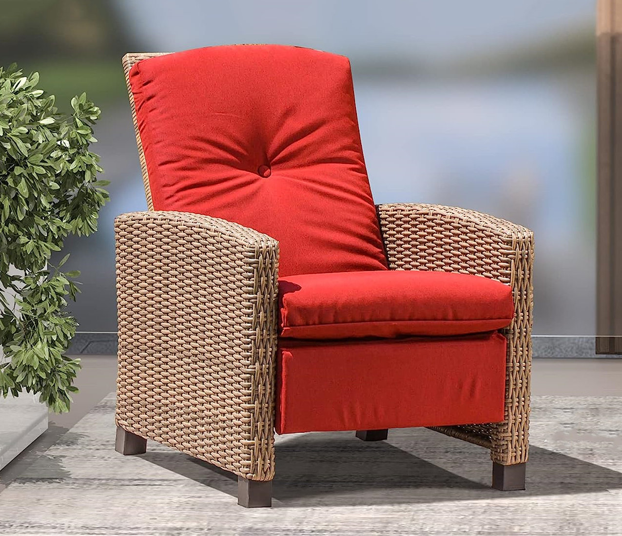 Latitude Run® Shizuka Wicker Outdoor Lounge Chair | Wayfair
