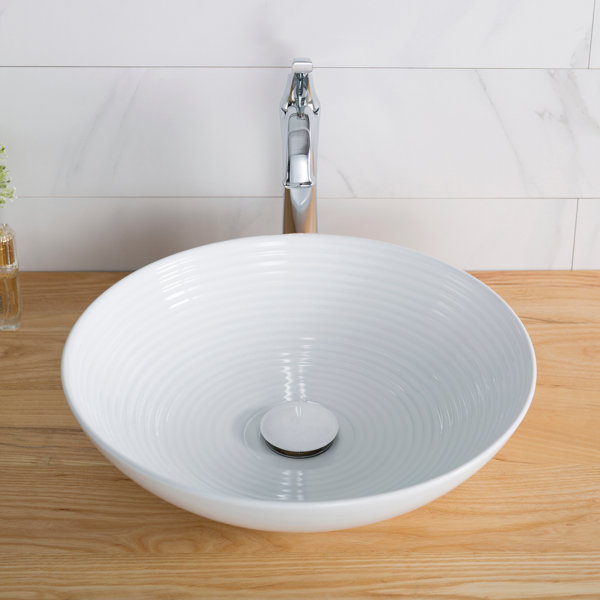 Kraus Thin ceramics Circular Vessel Bathroom Sink & Reviews | Wayfair