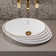MEJE 21" Rose Gold Embossed Art Basin, Ceramic Slant Oval Bathroom Sink ...