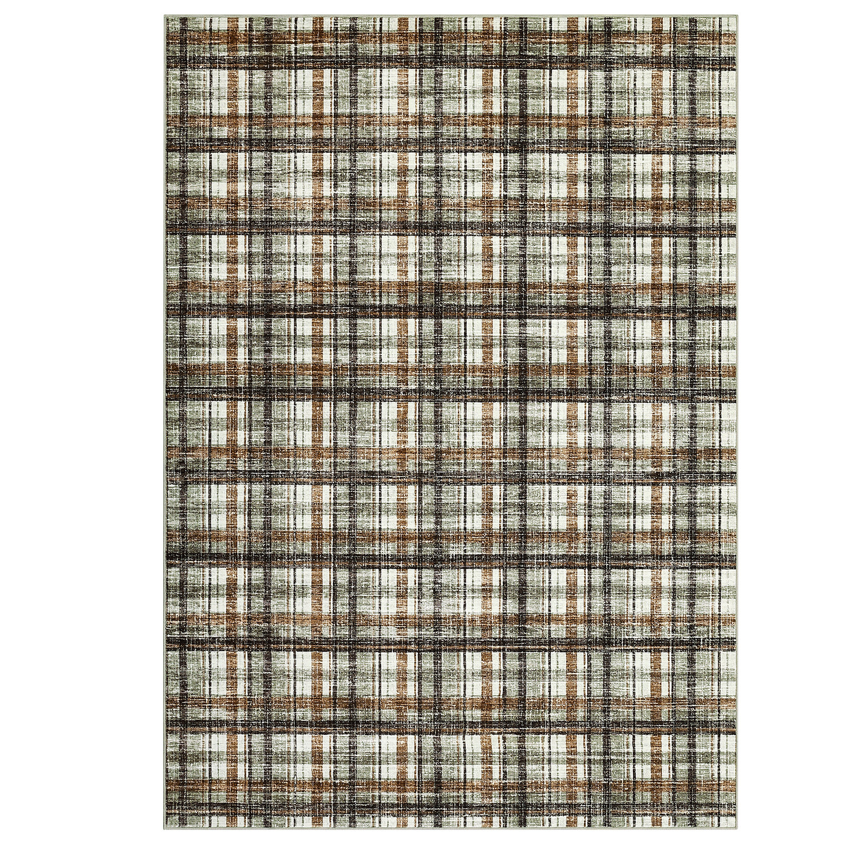 Gracie Oaks Plaid Machine Washable Runner Rugs 2x6 Farmhouse Hallway ...