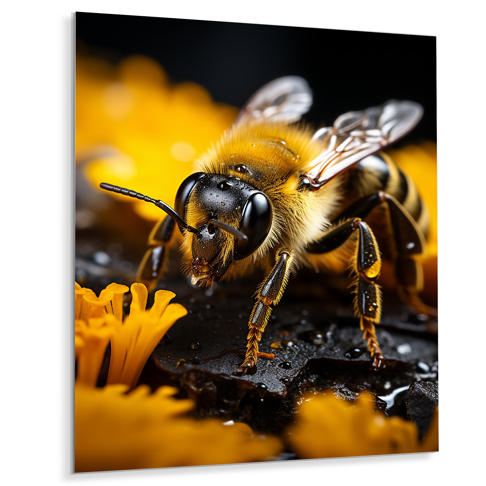 Gracie Oaks Bee Busy Worker - Animals Bee Metal Wall Decor - Wayfair Canada