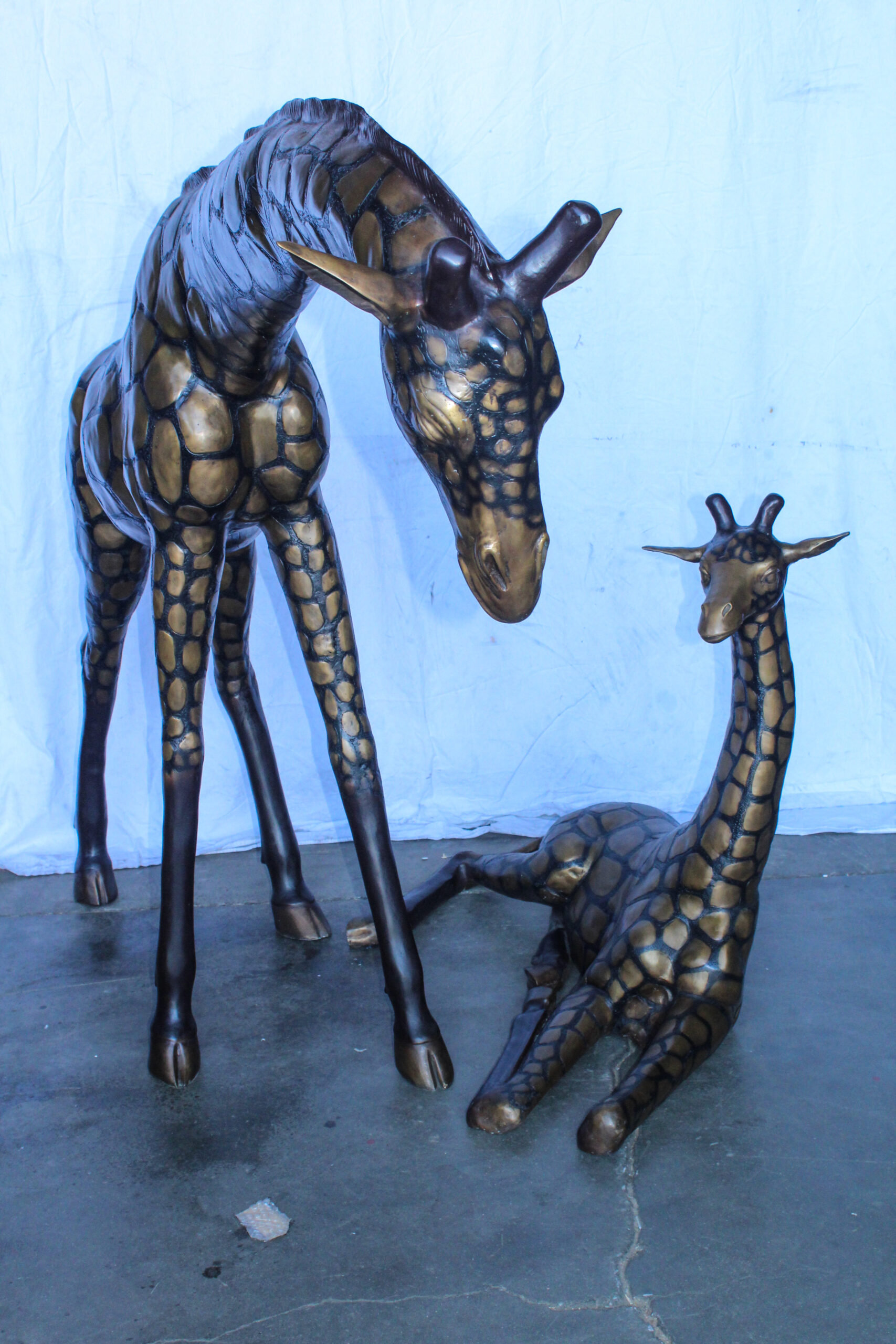 Nifao Collection Giraffes Animals Bronze Garden Statue | Wayfair