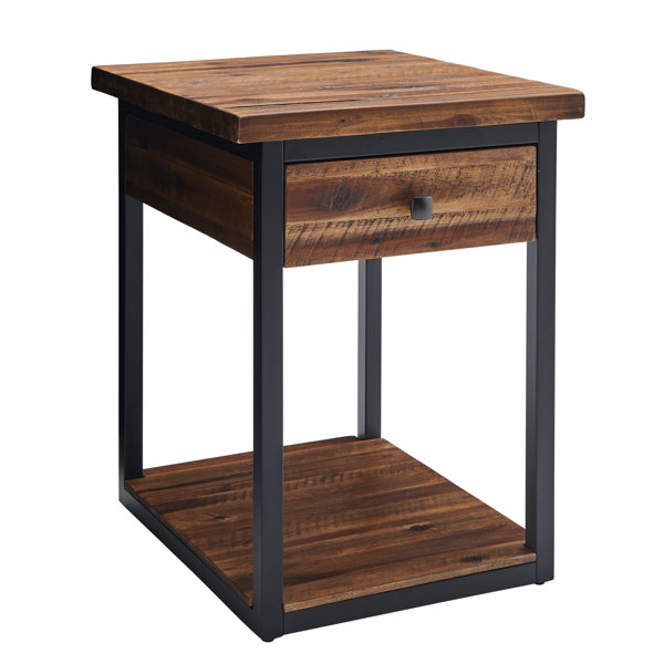 The Twillery Co.® Sturminster 20" Wide Rustic Industrial Solid Wood ...