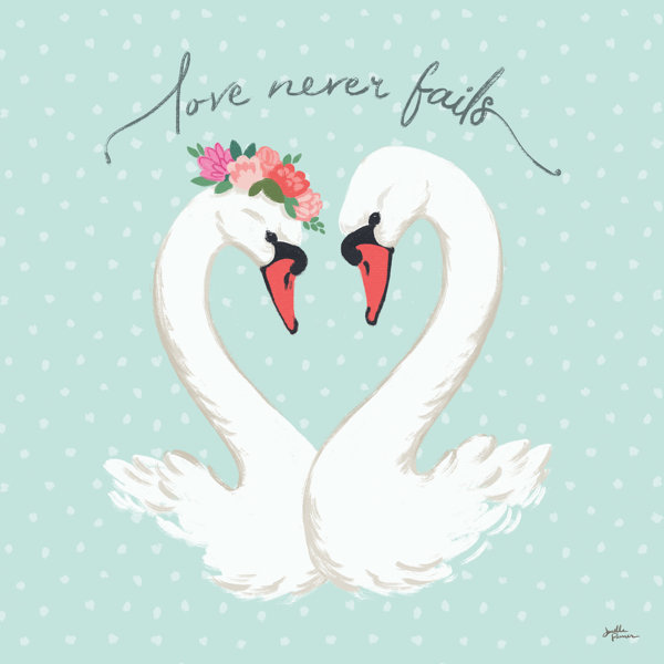 Happy Larry Swan Lake VII Mint by Janelle Penner Wrapped Canvas ...