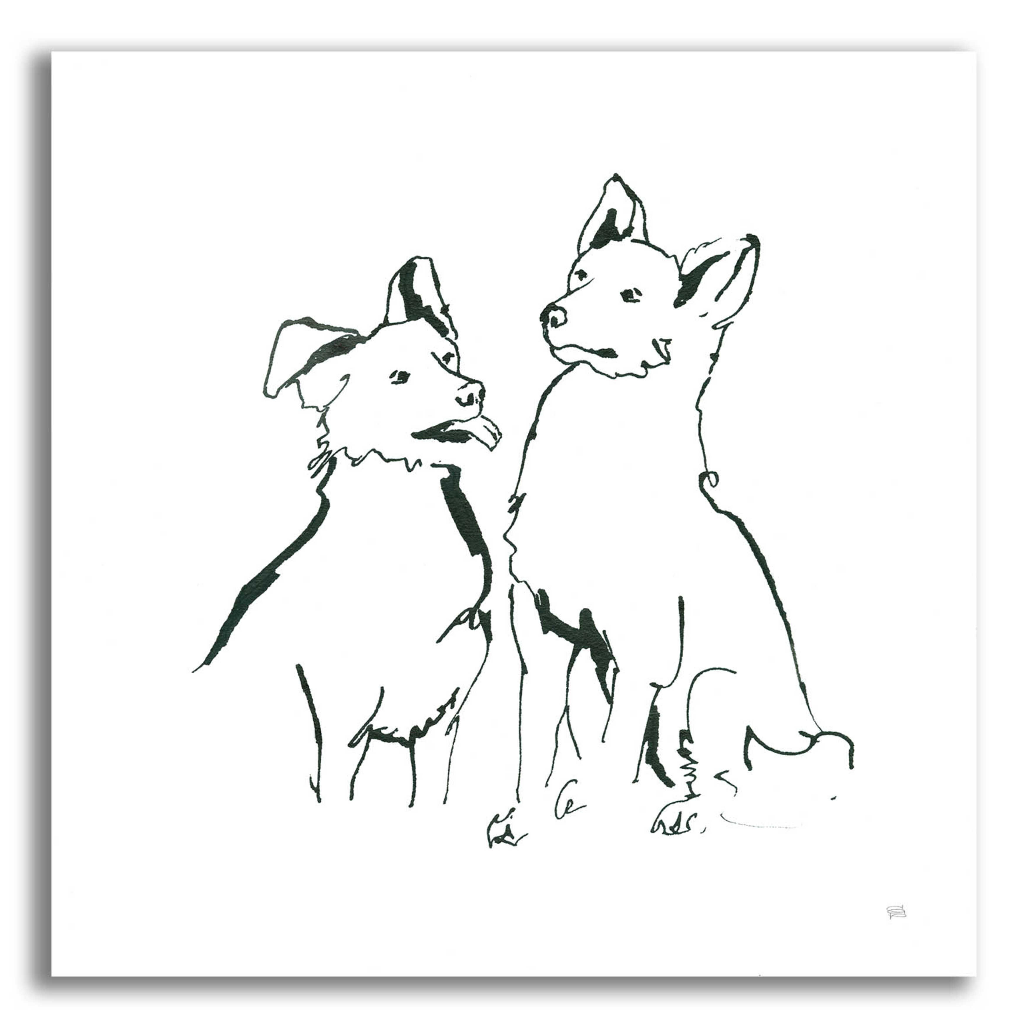 Red Barrel Studio Lovable Mutts VI by Chris Paschke - Unframed Painting ...