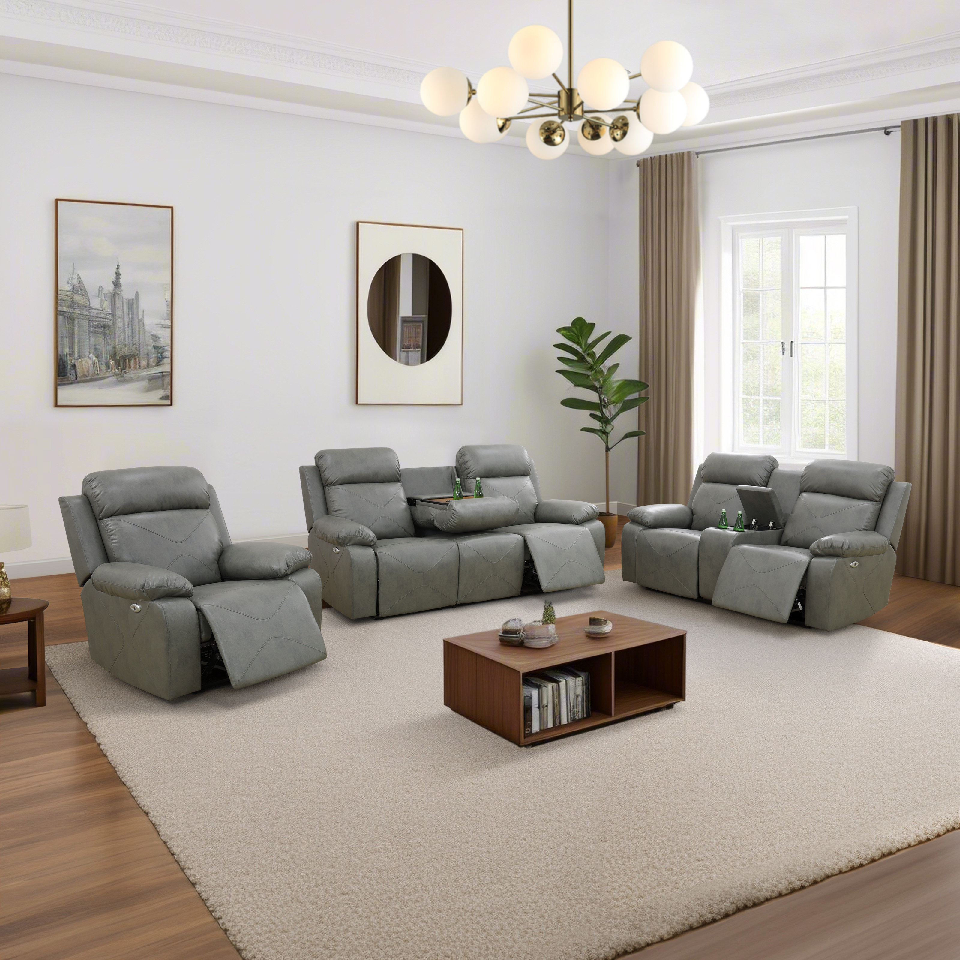 Latitude Run® 3-Piece Living Room Sofa Set | Wayfair