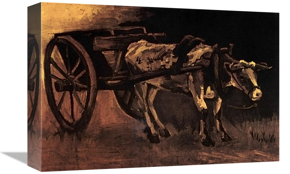 Vault W Artwork 'Cart Red White Ox' by Vincent Van Gogh Print on Canvas ...