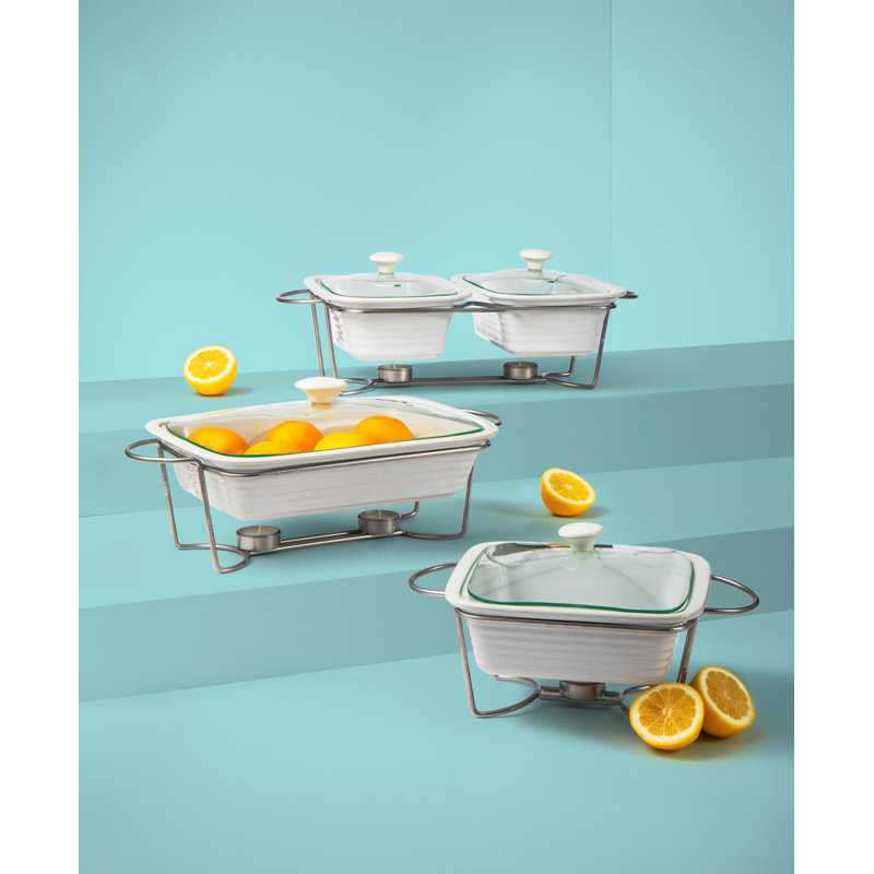 Godinger Silver Art Co Natura Square Baker with Lid & Reviews | Wayfair