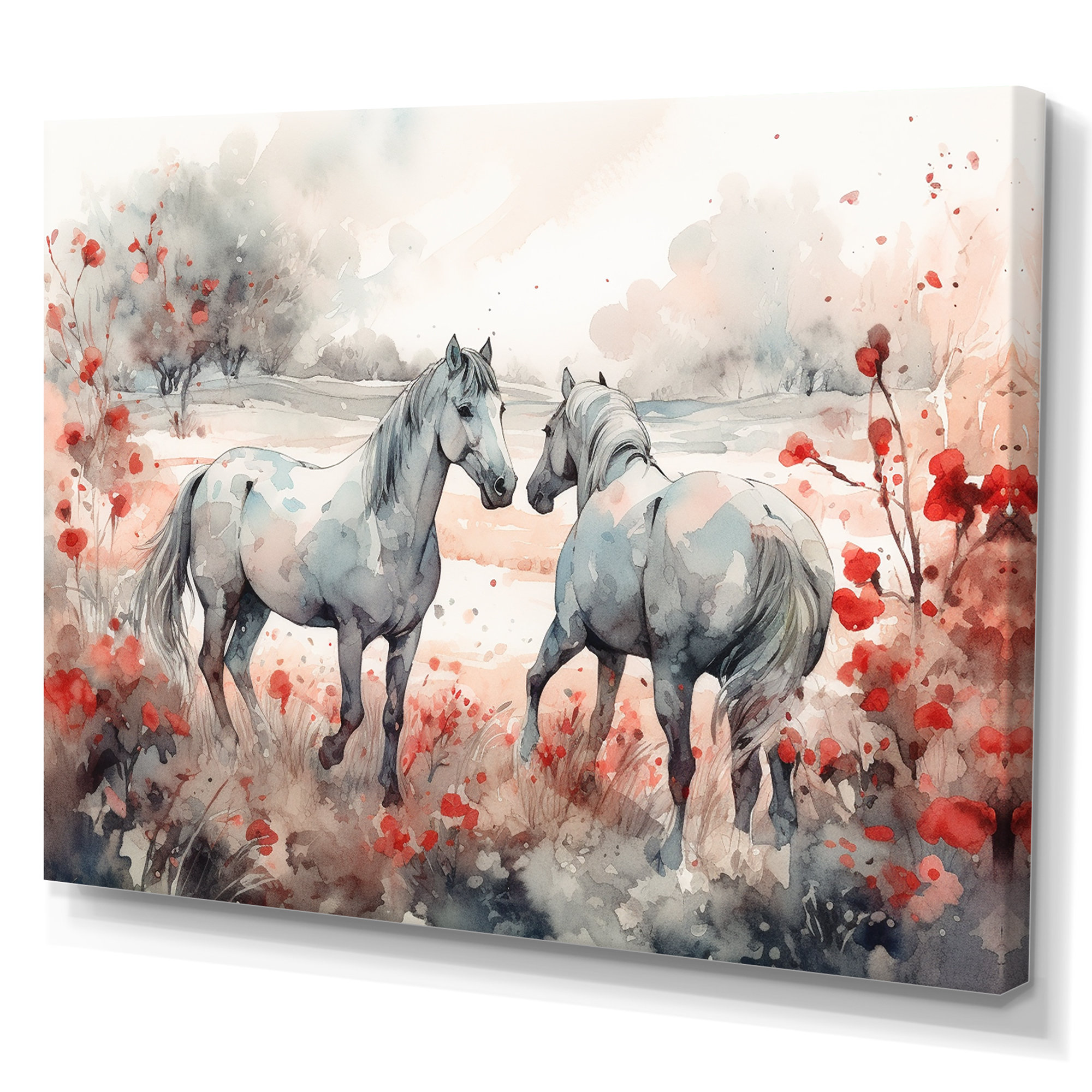 Union Rustic Horse Harmony On Canvas Print | Wayfair