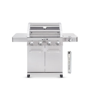 Monument Grills Monument Clearview Stainless Steel 4+1 Burner Propane ...