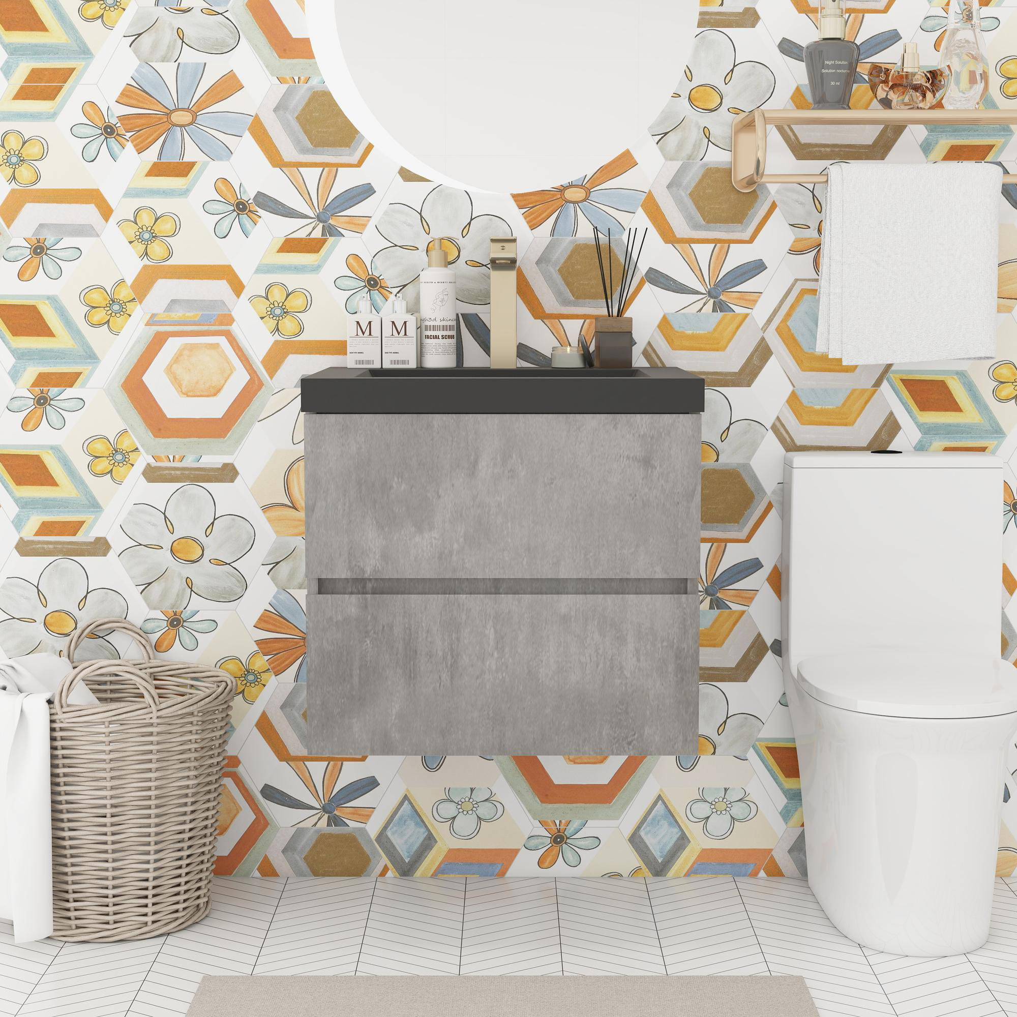 Latitude Run® Bathroom Vanity with Resin Basin - Wayfair Canada