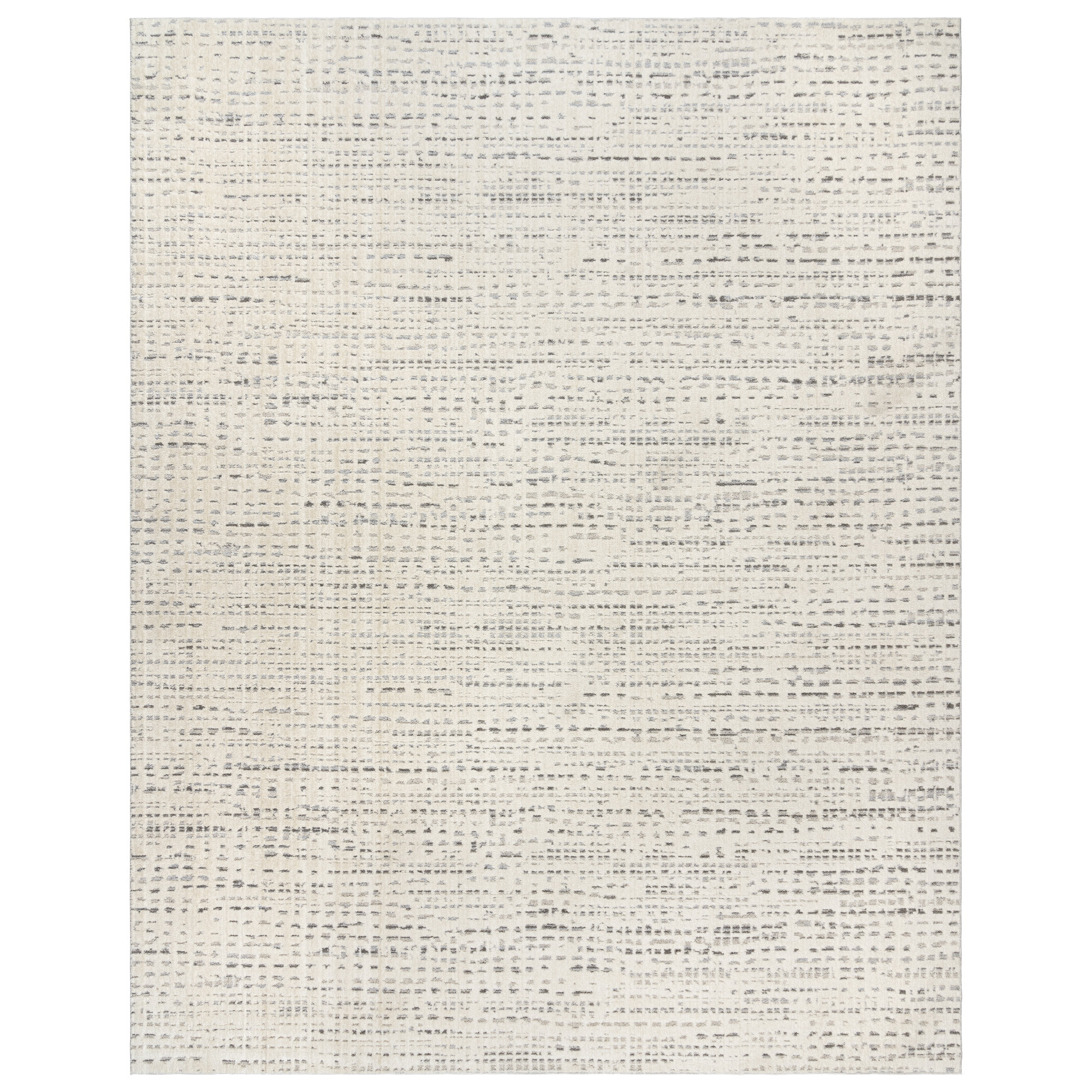 Gertmenian Sydney Vania Modern Abstract Polka Dot Ivory Gray Polyester ...