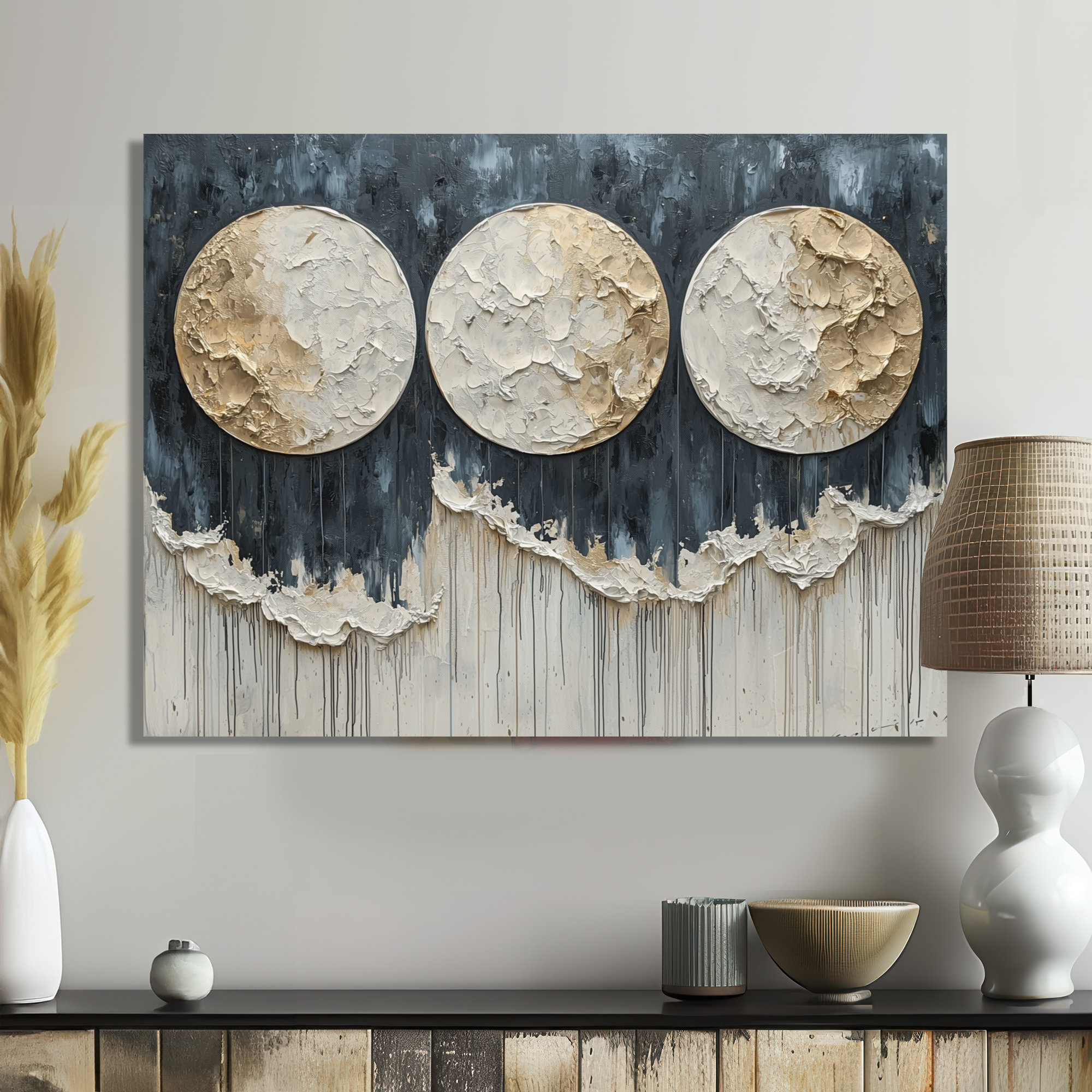 Ivy Bronx Mattson - Abstract Large Wall Art | Wayfair