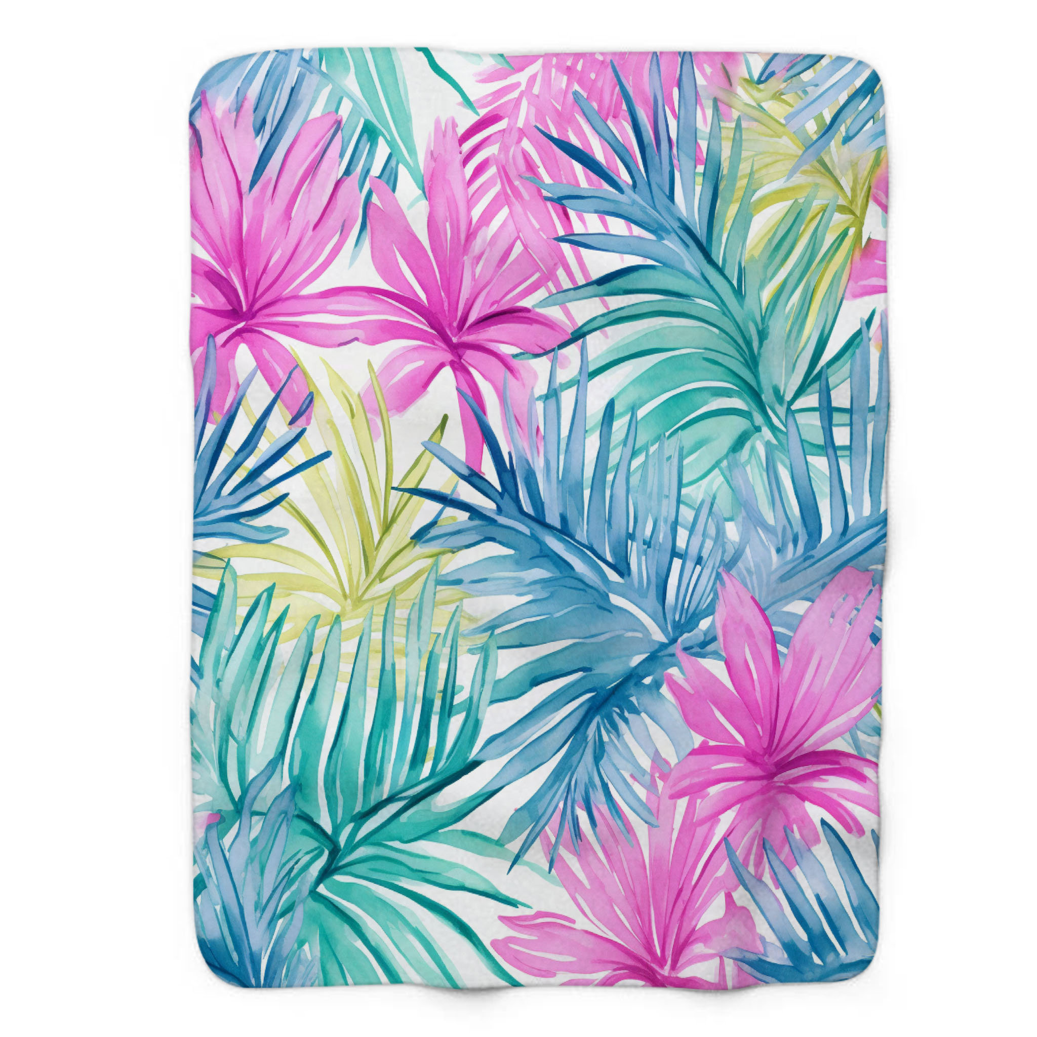 MentionedYou Seamless Jungle Patterns - 1 Piece Premium Sherpa Blanket ...