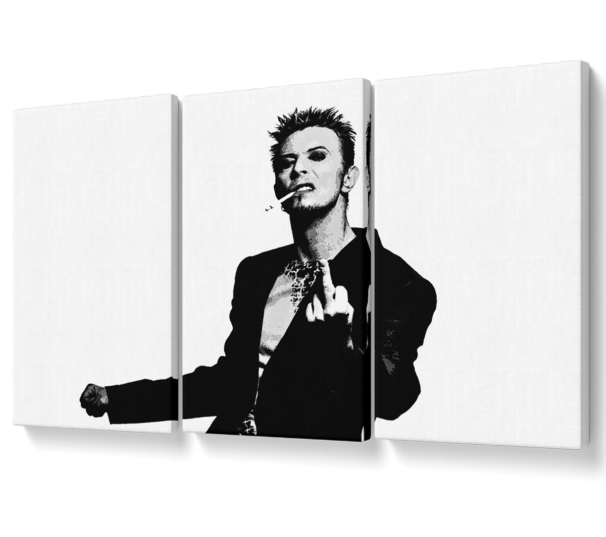 Ebern Designs David Bowie Finger - 3 Piece Wrapped Canvas Graphic Art ...