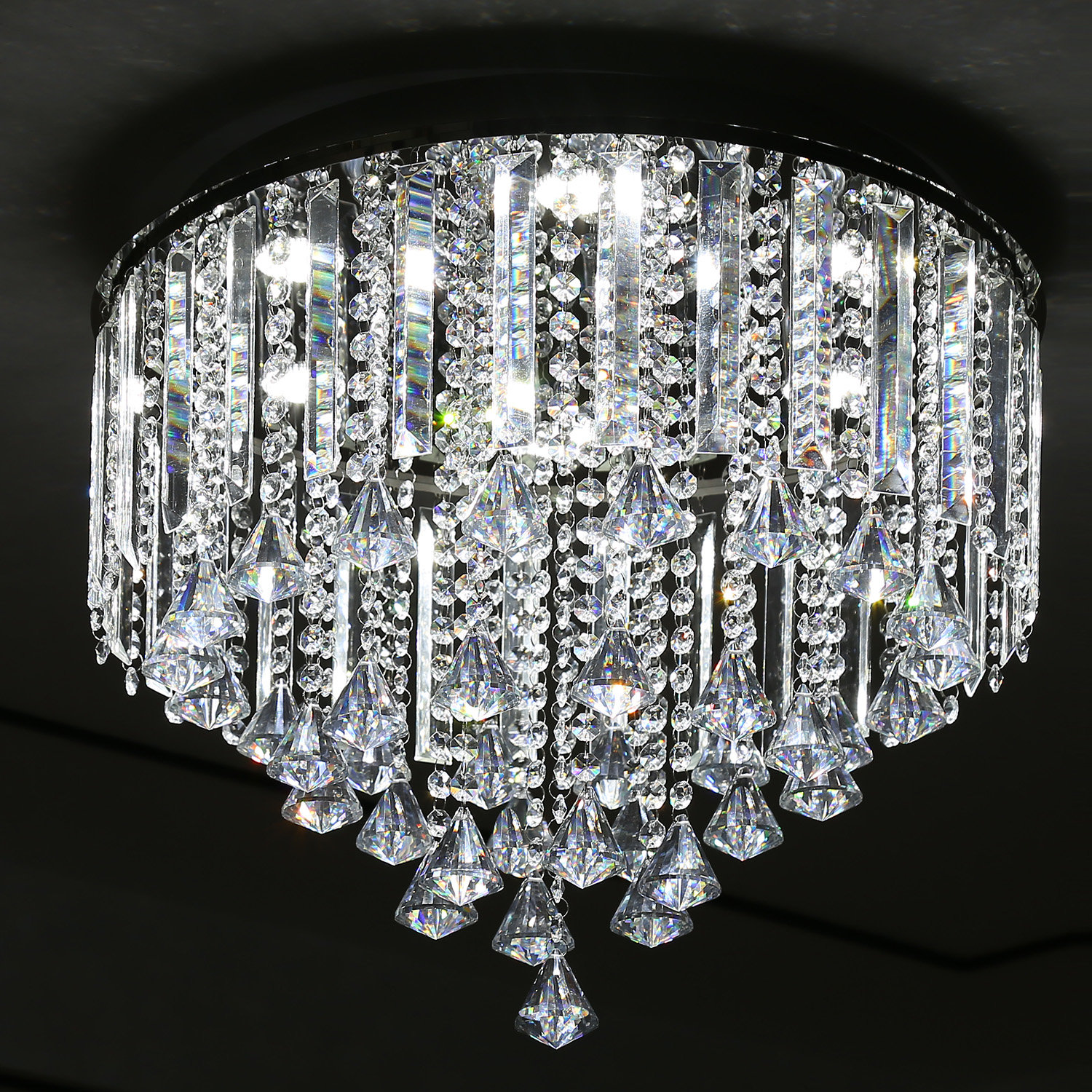 Everly Quinn Catuy 6 - Light Dimmable LED Geometric Chandelier ...