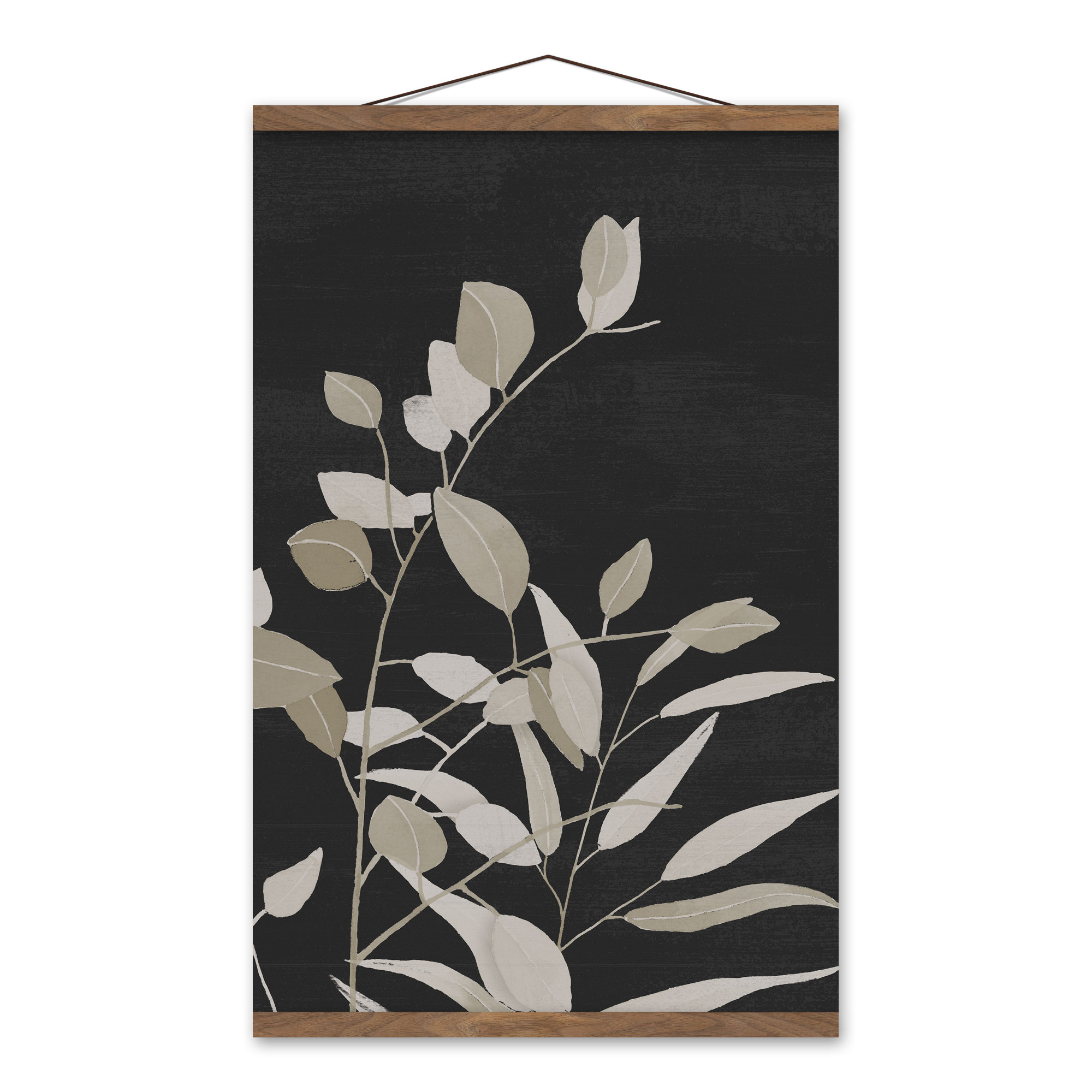 Winston Porter Black And White Greenery On Canvas Print | Wayfair