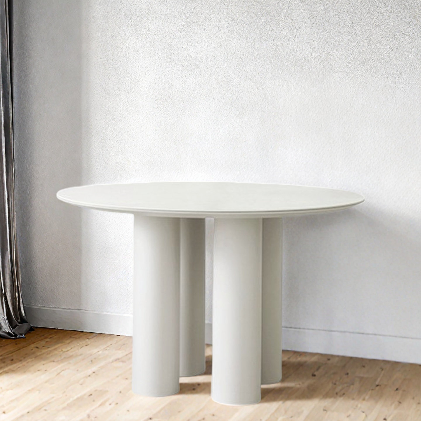 Ebern Designs Retro Round Table with Practical Features. | Wayfair