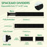 SpaceAid Bamboo Drawer Dividers with Labels and Inserts, Adjustable ...
