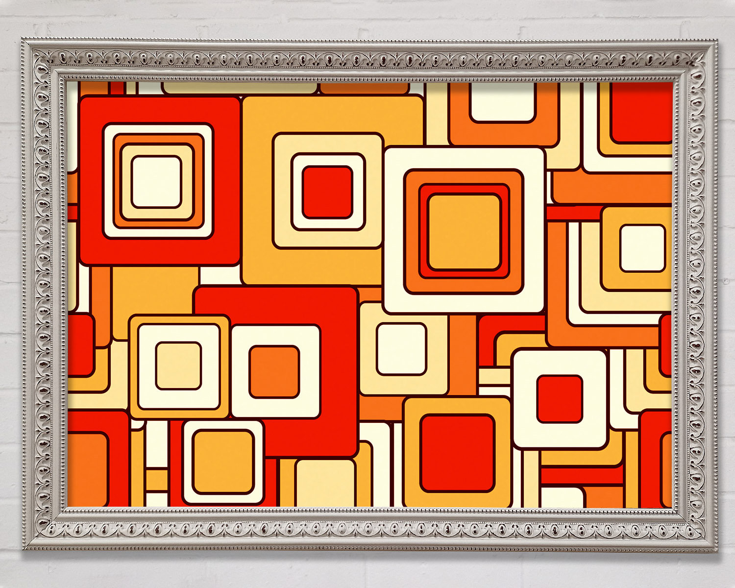 Bright Star Psychedelic Orange - Single Picture Frame Print | Wayfair.co.uk