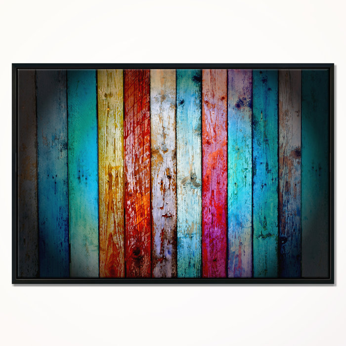 Bless international Vintage Wooden Pattern Painting | Wayfair