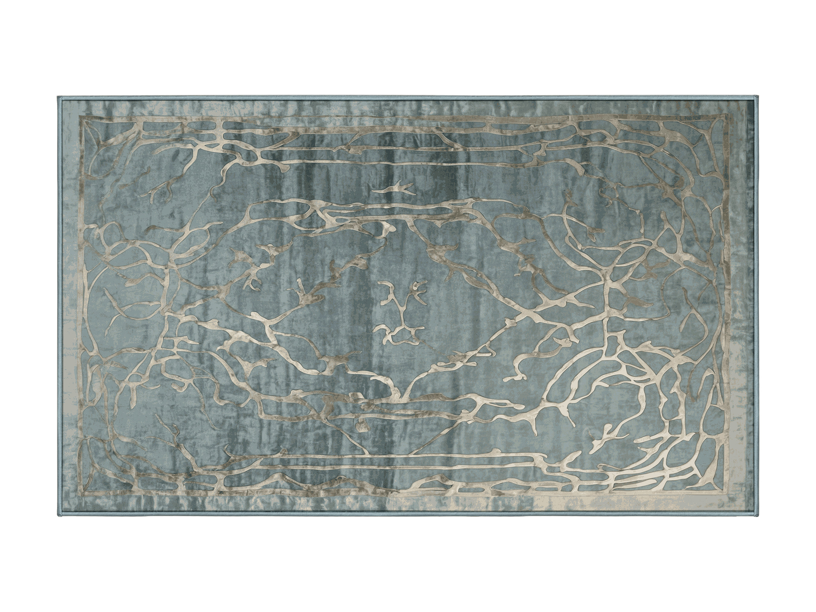Ivy Bronx Silky Soft Plush Blue Area Rug | Wayfair