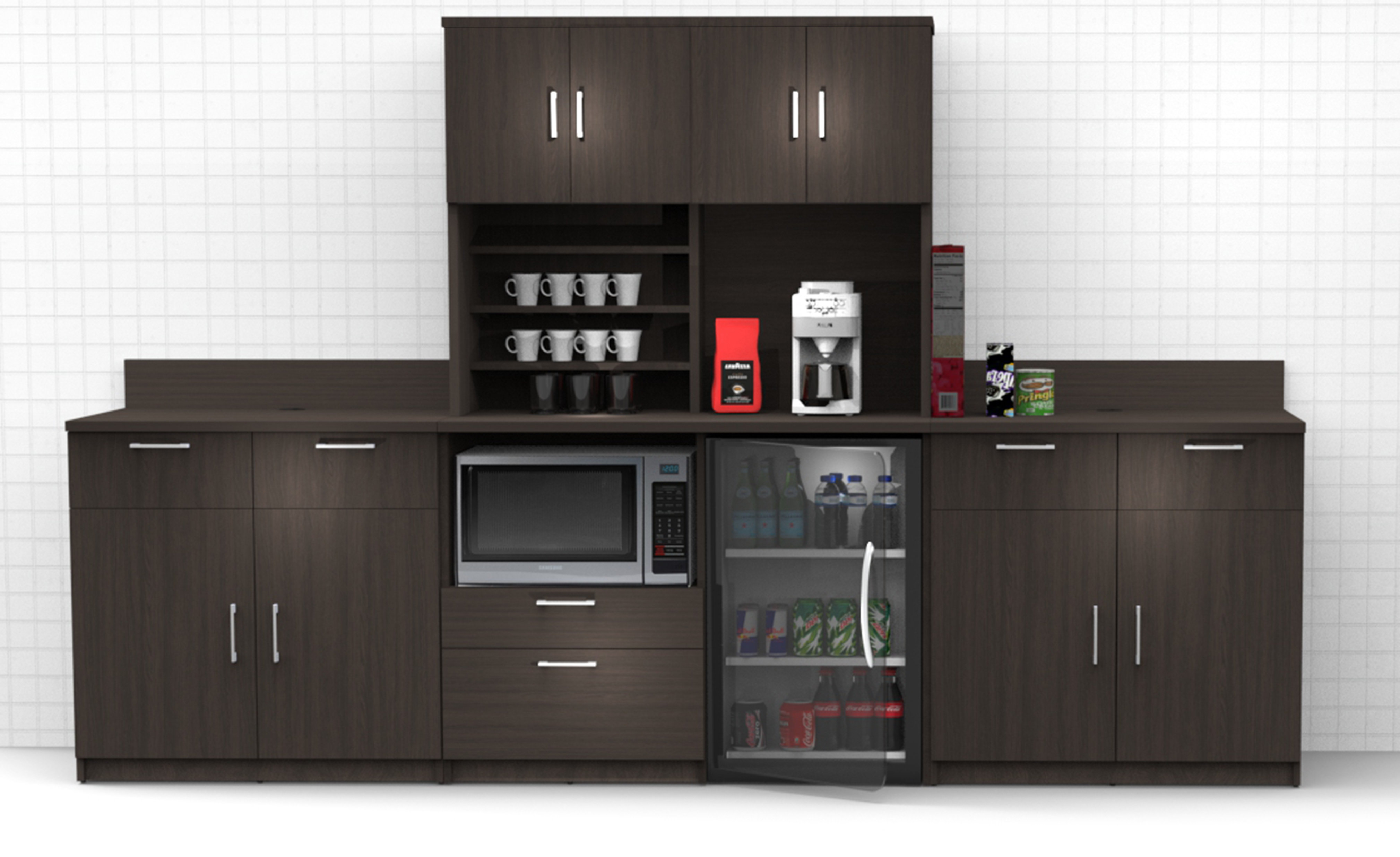 Breaktime Buffet Sideboard Kitchen Break Room Lunch Coffee Kitchenette ...