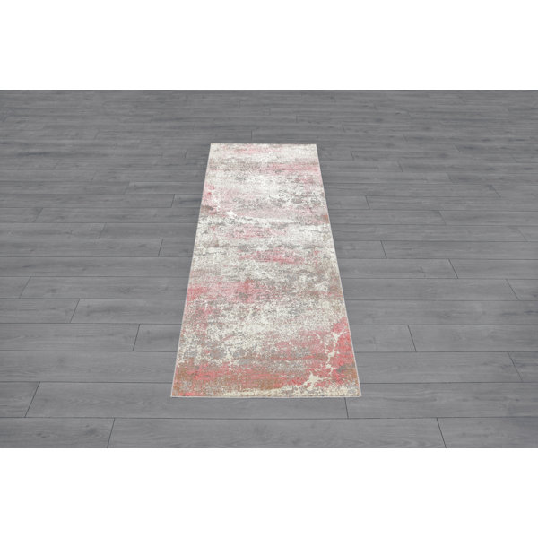17 Stories Prague Cream/Pink Rug & Reviews | Wayfair