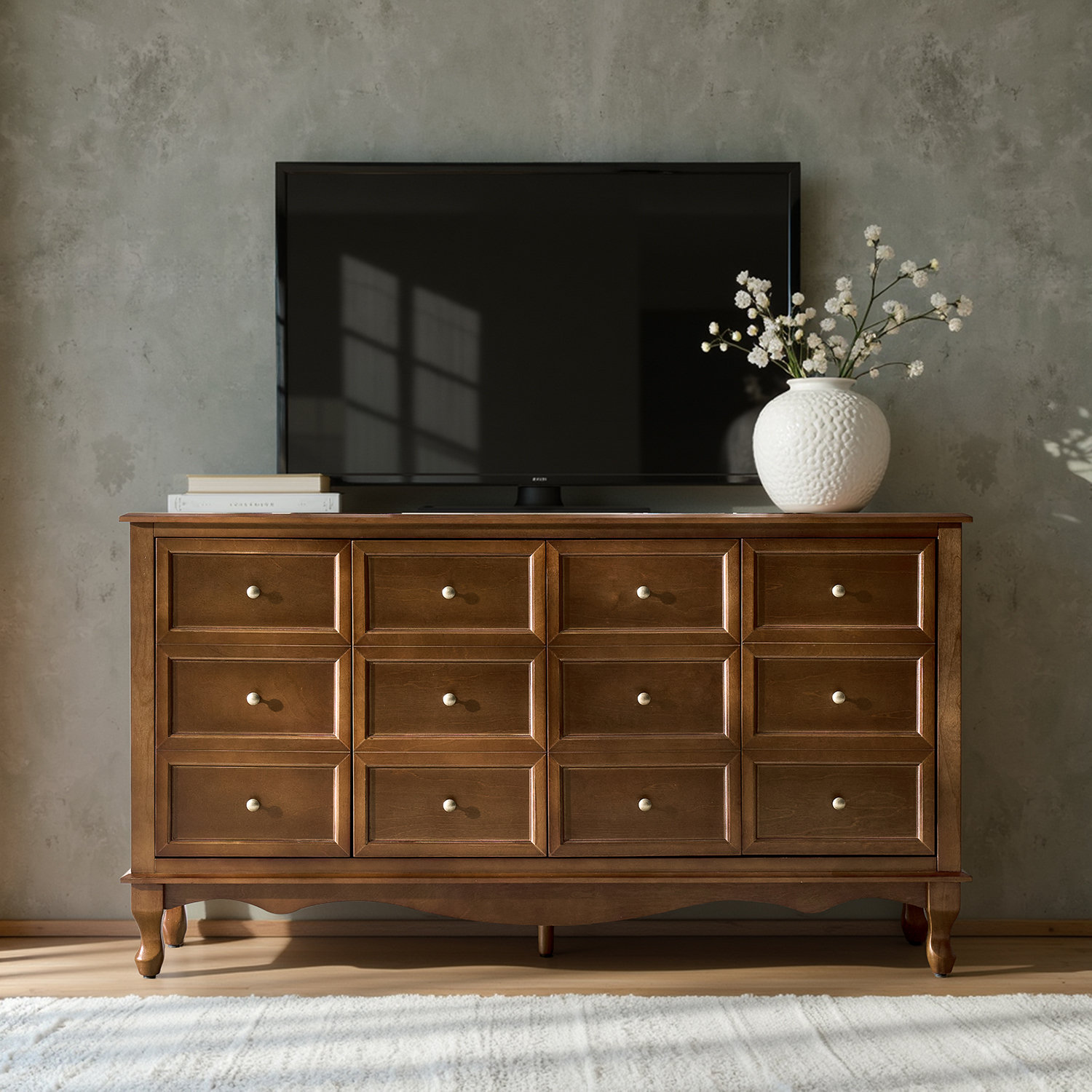 Lark Manor™ Ilesha 58" Wide Transitional 4 Door Sideboard with ...