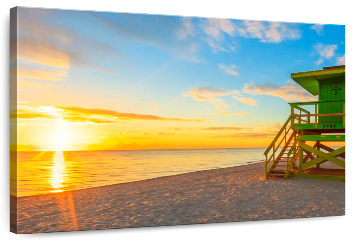 Beachcrest Home Gillard Lifeguard Tower At Dusk - Wayfair Canada