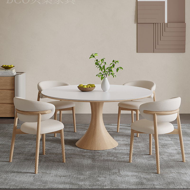 dujinlong home Nordic style solid wood round table | Wayfair