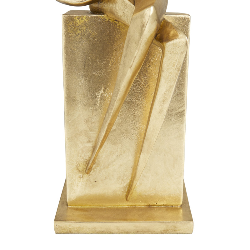 Mercer41 Polystone Musician Decorative Gold Sculpture & Reviews | Wayfair
