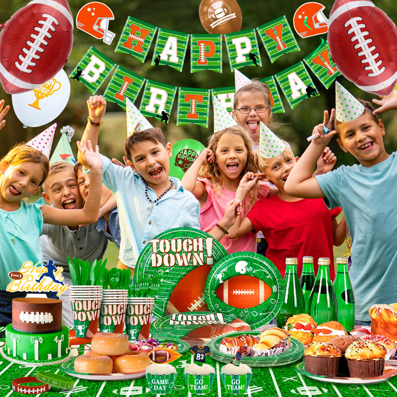 The Party Aisle™ 164 pcs Football Party Supplies-Football Birthday ...