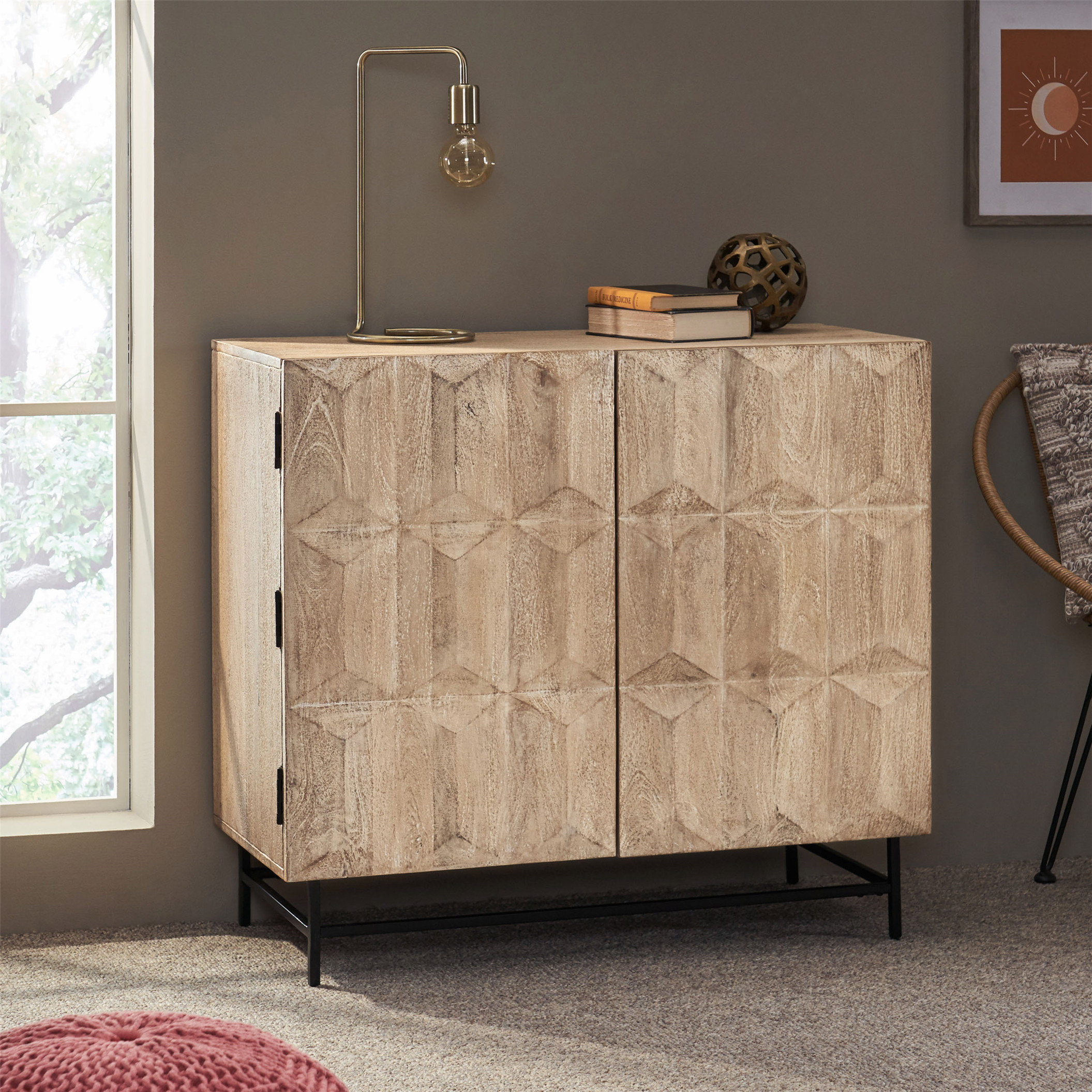 Gracie Oaks GEOMETRY CABINET: A Sophisticated and Stylish Storage ...