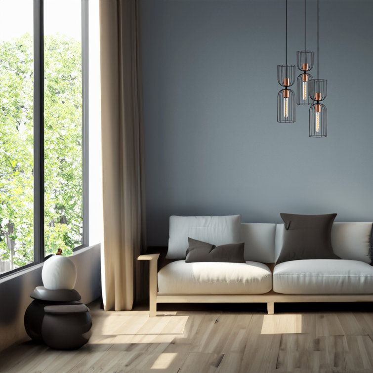 17 Stories Sanez 3 - Light Cylinder Chandelier | Wayfair